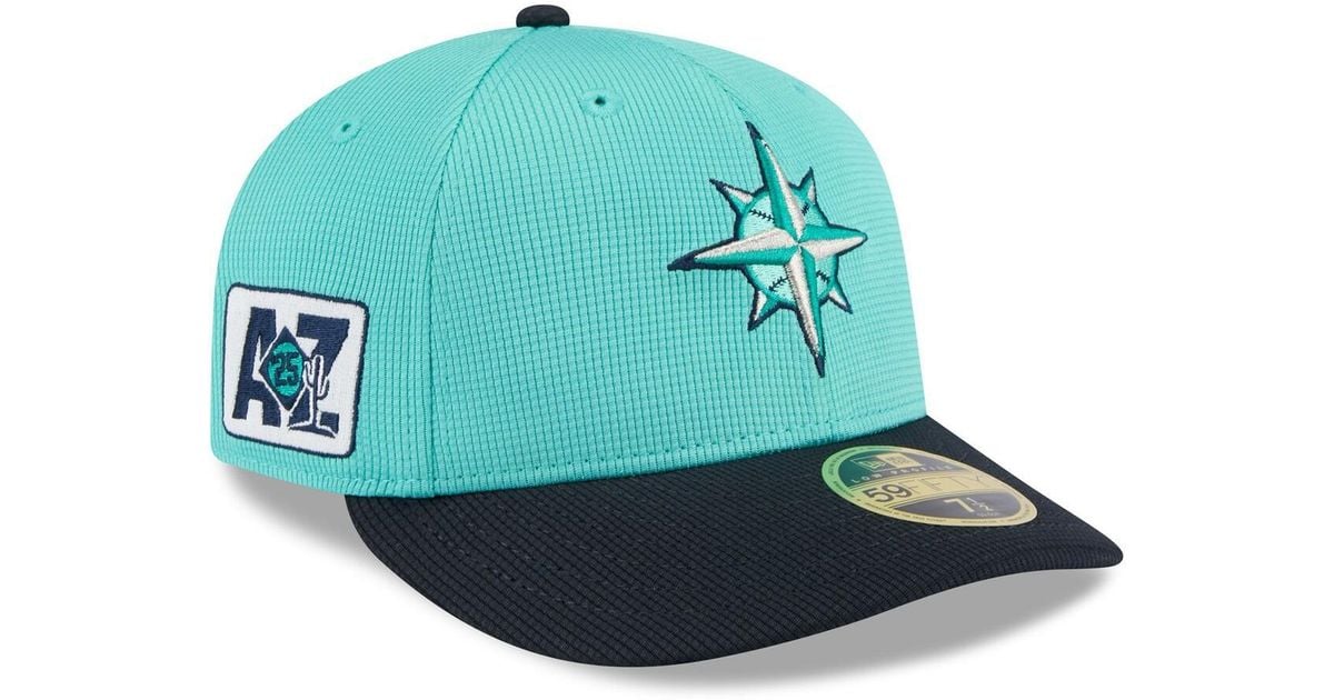 KTZ Aqua/navy Seattle Mariners 2025 Spring Training Low Profile 59fifty ...