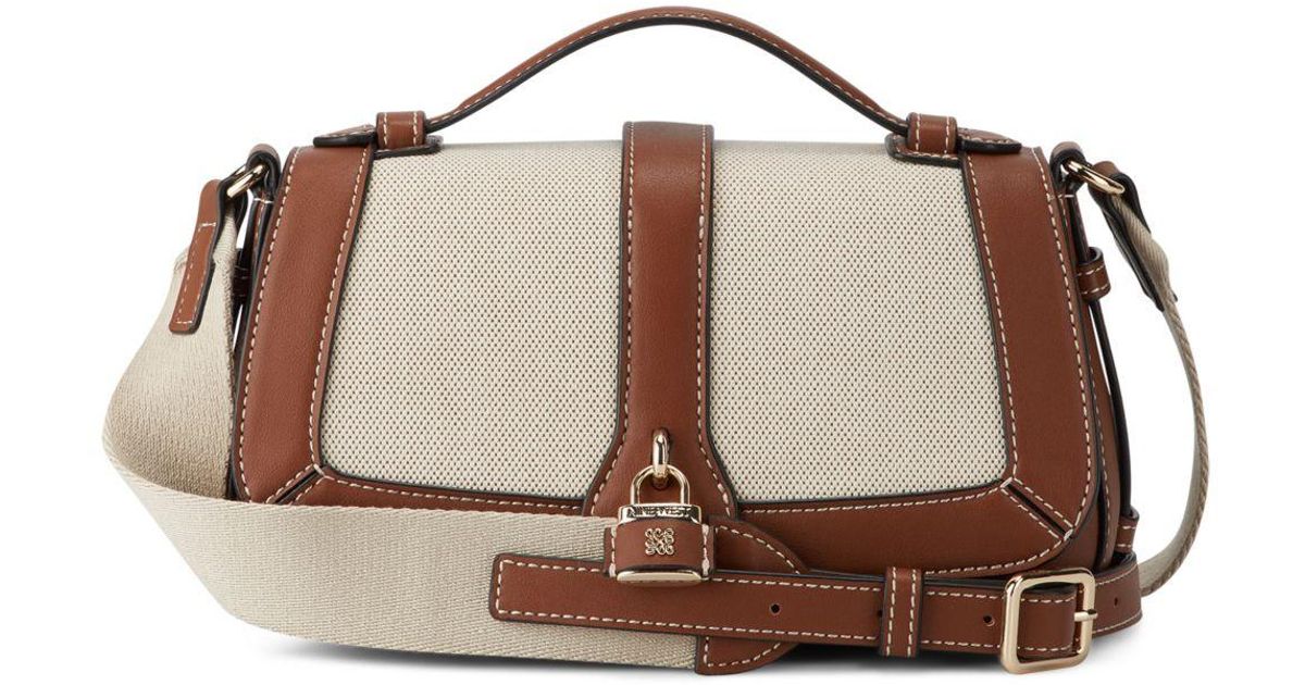 Nine West Shirin Flap Crossbody Bag In Brown Lyst