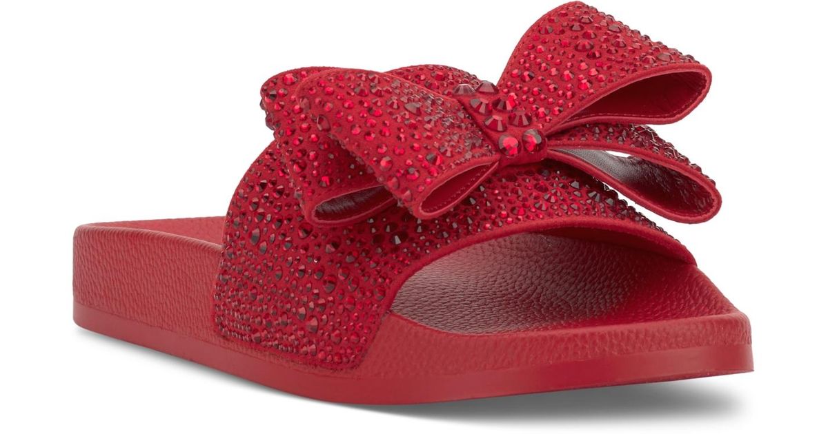 INC International Concepts Peymin Pool Slides in Red | Lyst
