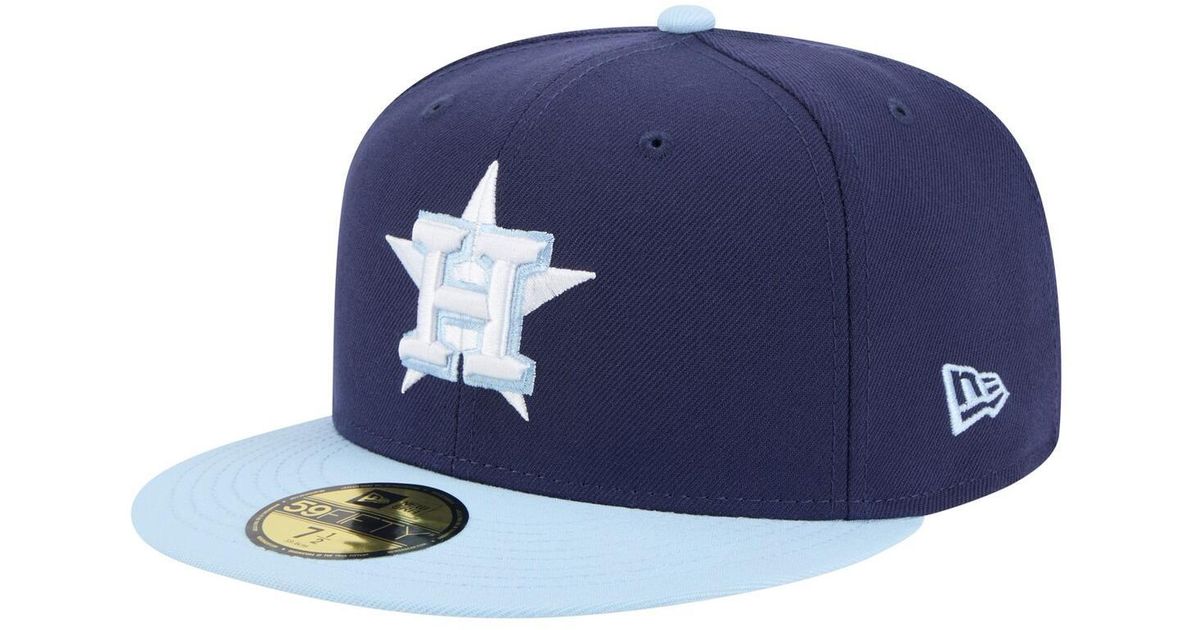 KTZ Navy/light Blue Houston Astros Color Pack 2-tone 59fifty Fitted Hat ...