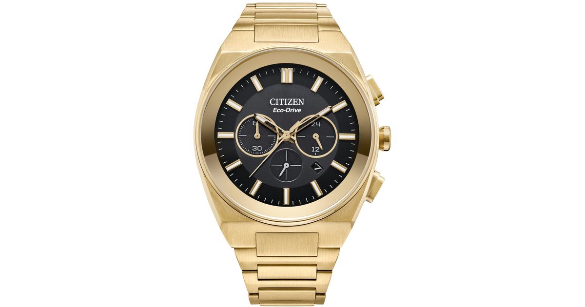 Citizen Eco-drive Chronograph Modern Axiom Stainless Steel Bracelet ...