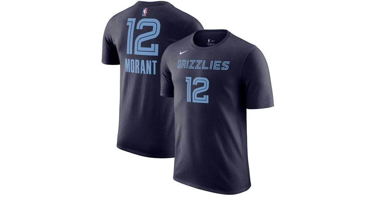 Nike Ja Morant Memphis Grizzlies Icon 2022/23 Name And Number ...