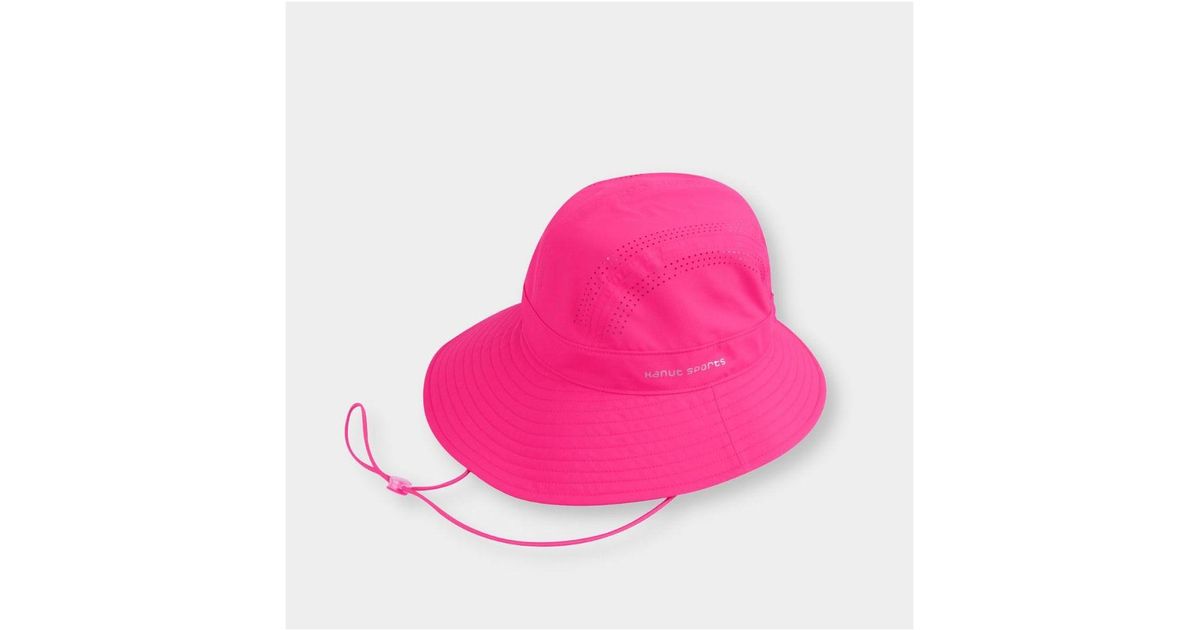 Kanut Sports Ponytail Opening Costilla Bucket Hat in Pink | Lyst