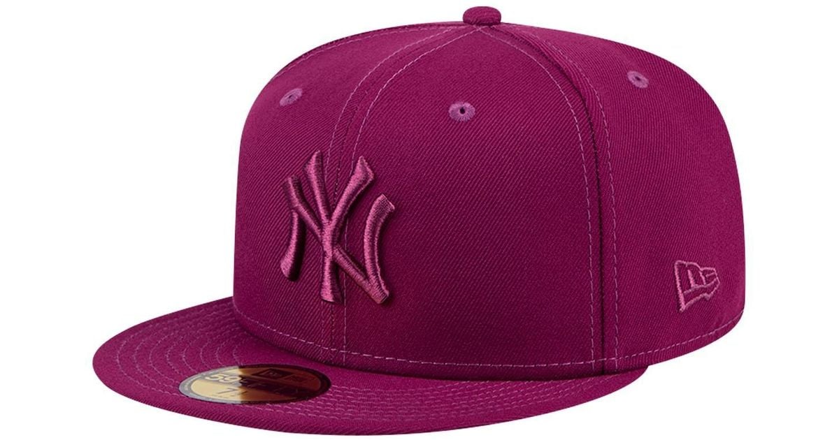 KTZ New York Yankees Color Pack 59fifty Fitted Hat in Purple for Men | Lyst