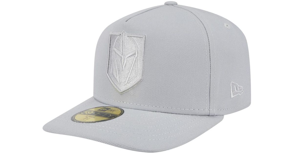KTZ Vegas Golden Knights Color Pack A-frame 59fifty Fitted Hat in Gray for Men | Lyst