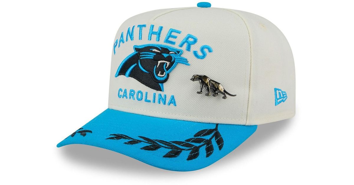 KTZ Cream/blue Carolina Panthers 2025 Nfl Draft A-frame 59fifty Fitted ...
