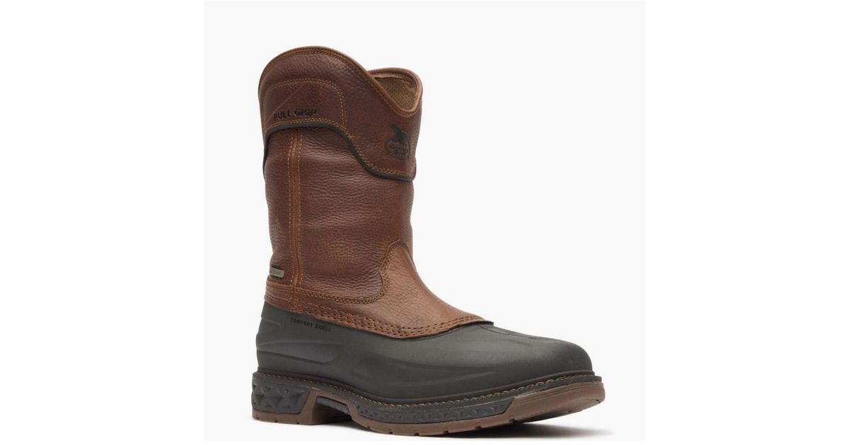 Georgia Boot Carbo-tec Ltr Steel Toe Waterproof Pull On Boot in Brown ...