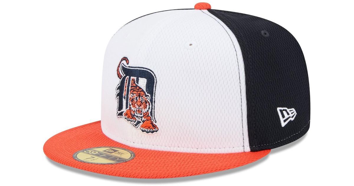 KTZ Navy/orange Detroit Tigers 2025 Mlb Clubhouse 59fifty Fitted Hat in ...