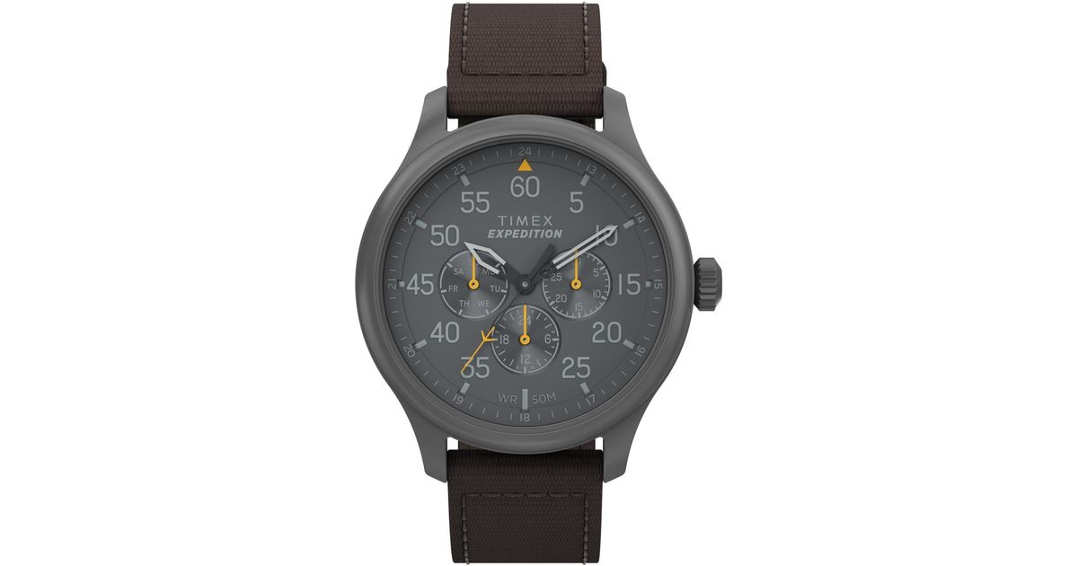 Timex Expedition Field Quartz Analog Material Strap 43mm Round Watch in ...