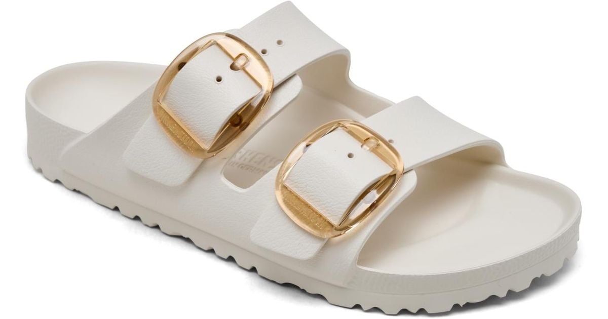 Birkenstock Arizona Big Buckle Eva Sandals From Finish Line in White | Lyst