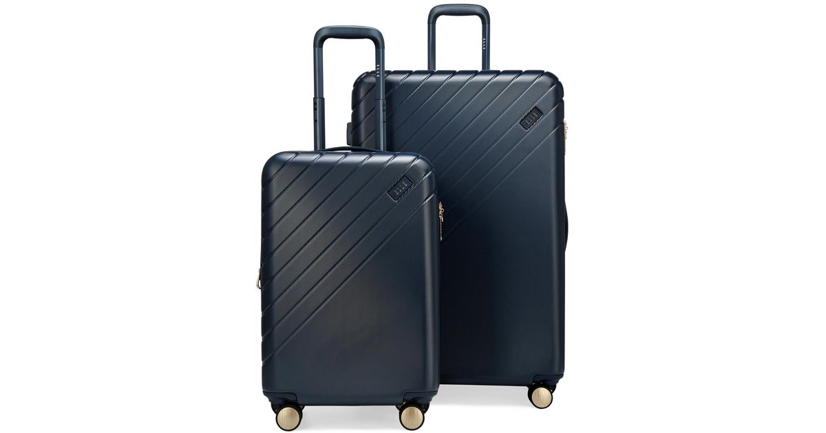 Elle Louvre 2-piece Expandable Retro Spinner luggage Set in Blue | Lyst