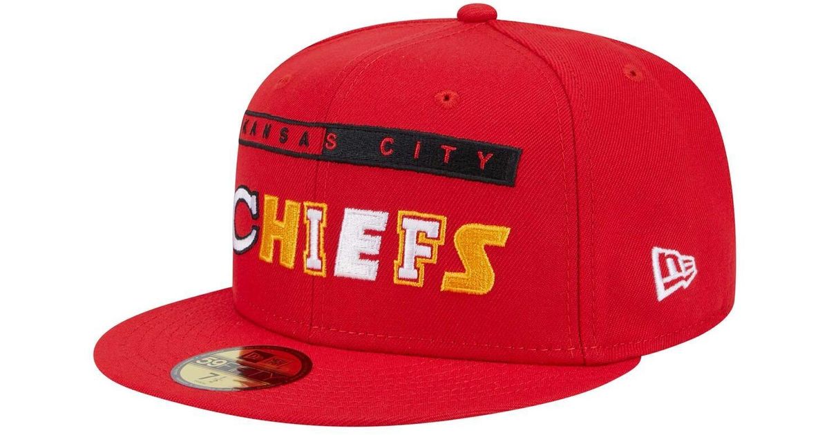 KTZ Kansas City Chiefs Ransom 59fifty Fitted Hat in Red for Men | Lyst