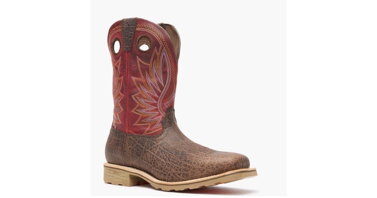 Durango Maverick Pro Steel Toe Waterproof Western Work Boot in Brown ...