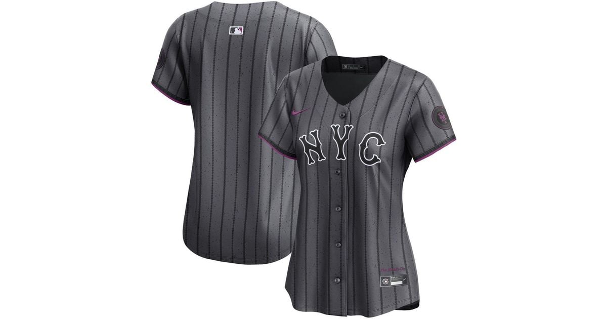 Nike New York Mets 2024 City Connect Limited Player Jersey in Gray | Lyst
