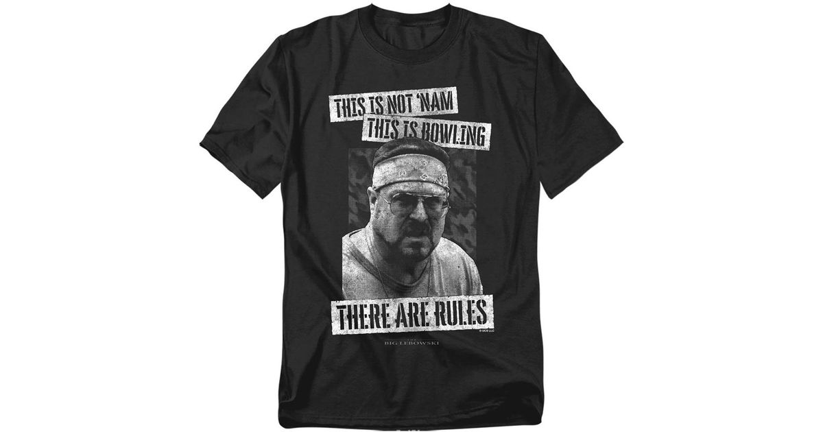 The Big Lebowski Logovision The Lebowski There Are Rules T-shirt in ...