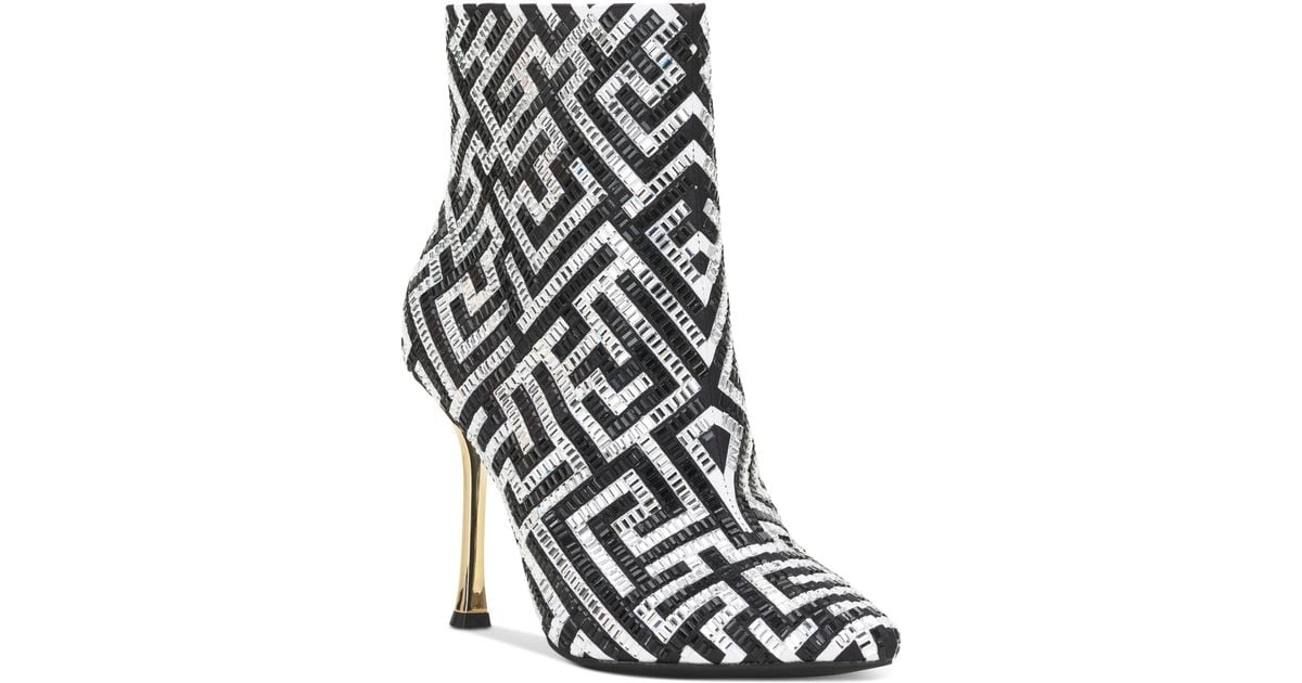INC International Concepts Rakima Embellished Pointed Toe Dress Booties ...