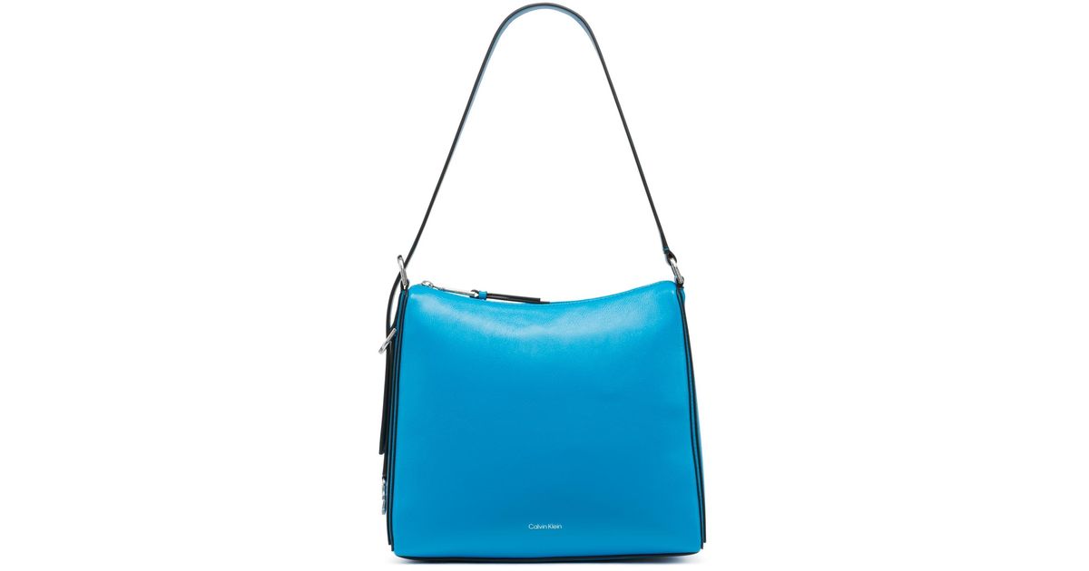 Calvin Klein Mandy Shoulder in Blue | Lyst