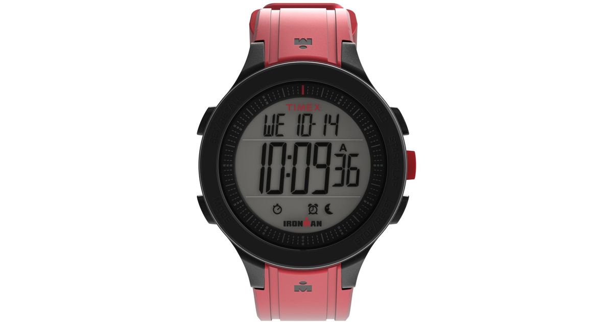 Timex Ironman T200 Quartz Digital Silicone Strap 42mm Round Watch in ...