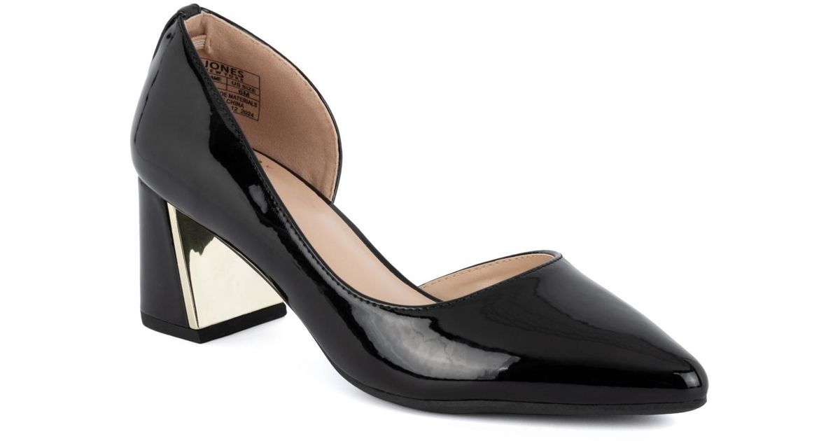 Jones New York Candor D'orsay Block Heel Pumps in Black | Lyst