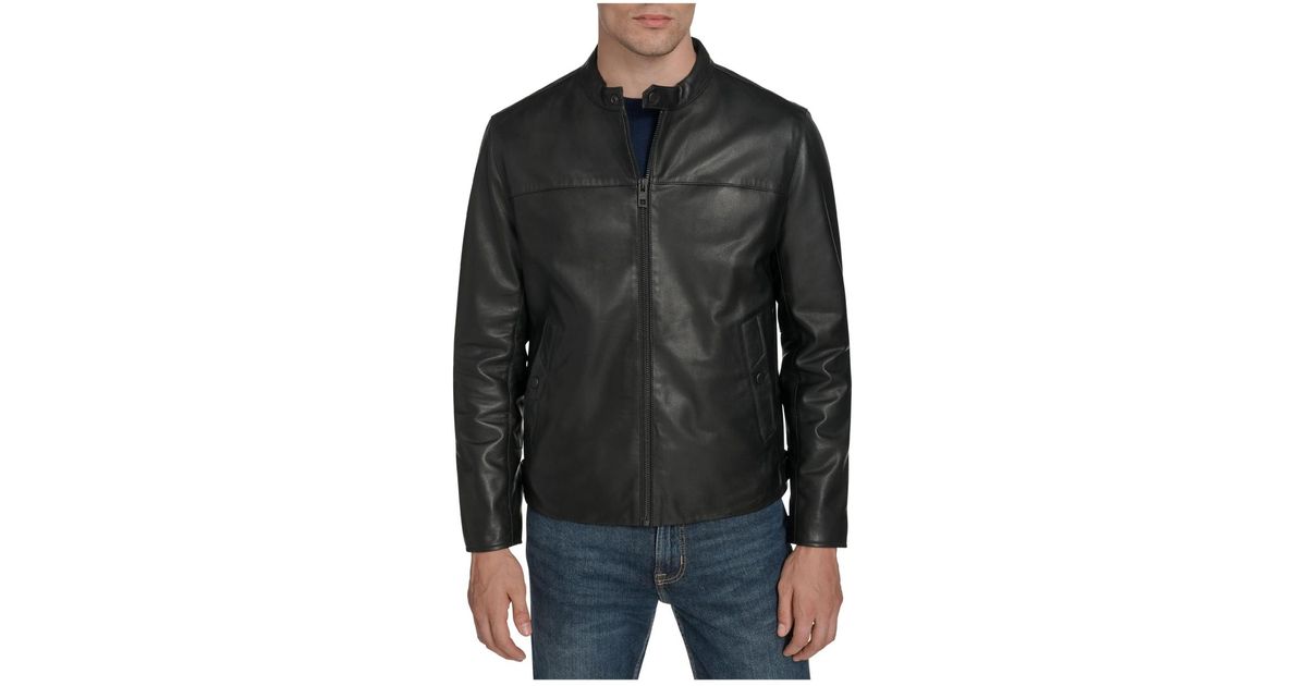 Andrew Marc Black Label Andrew Marc Label Macalister Leather Jacket in ...