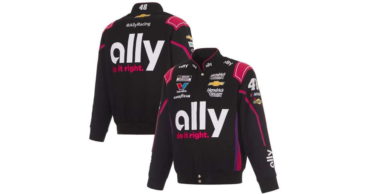 JH Design Alex Bowman Ally Full-snap Twill Uniform Jacket in Black for ...