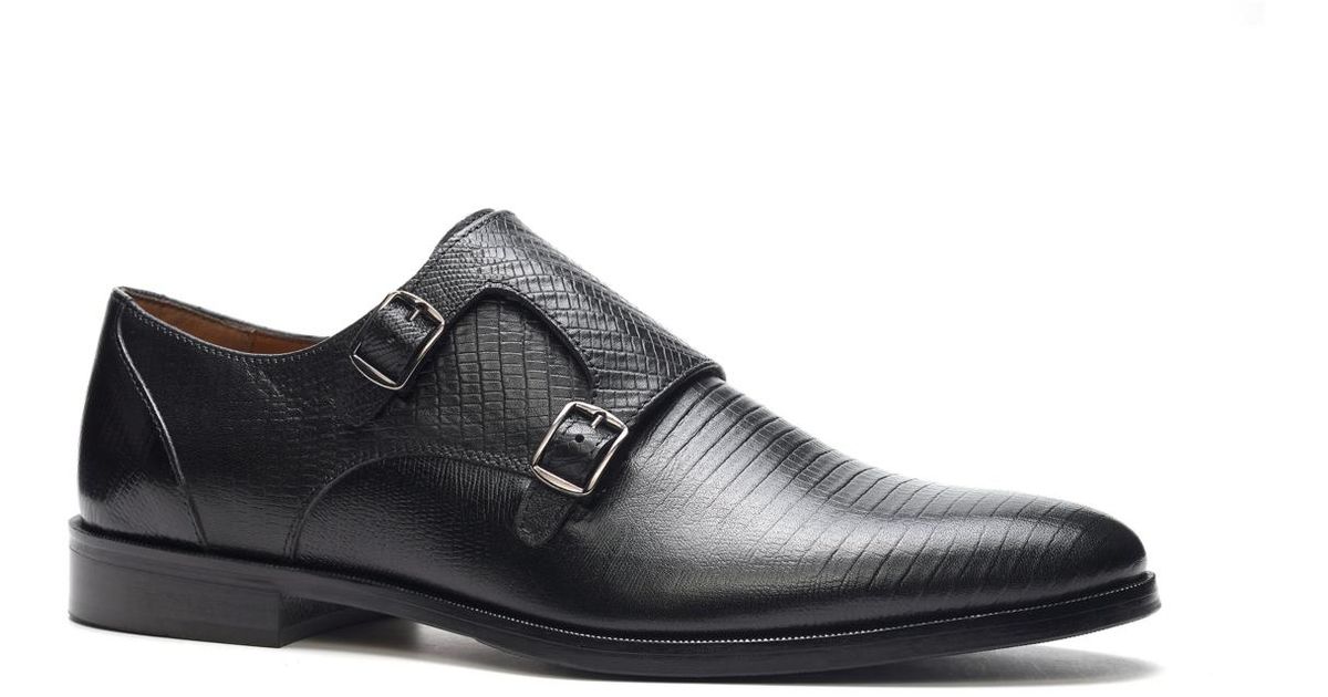 Carlos By Carlos Santana Jack Double Monk Strap Dress Shoe in Black for ...