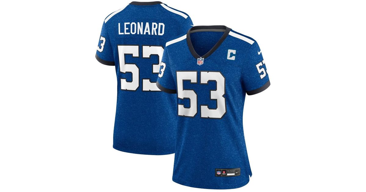 Nike Shaquille Leonard Indianapolis Colts Indiana Nights Alternate Game ...