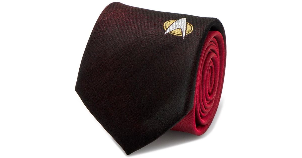 Star Trek The Next Generation Shield Ombre Tie in Red for Men | Lyst