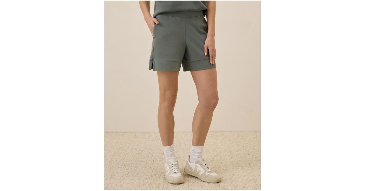Pact Organic Cotton Airplane Pull On Short in Natural | Lyst