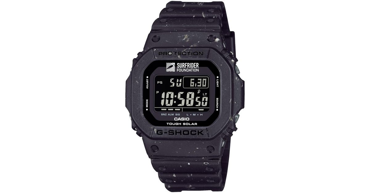G-Shock Digital Resin Surfrider Foundation Collaboration Watch in Blue ...