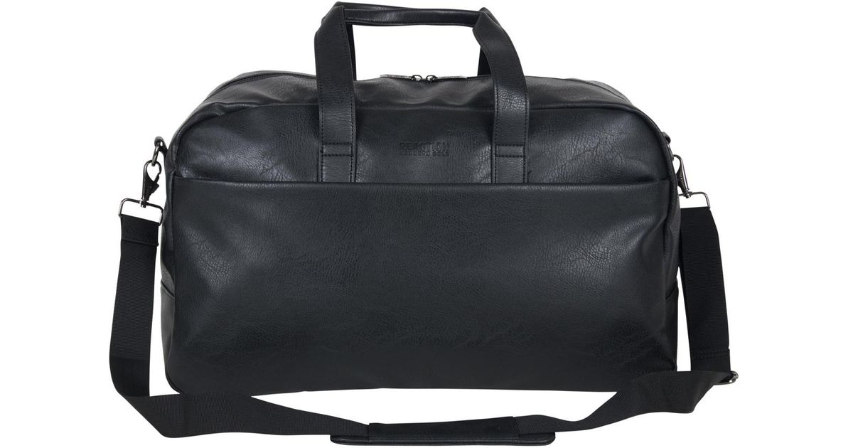 Kenneth Cole 20" Faux Leather Lightweight Carry-on Travel Duffel in ...