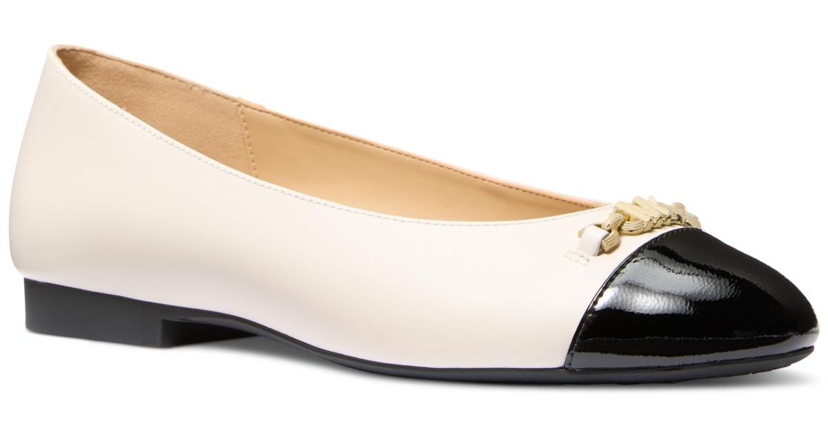 Michael Kors Michael Rebecca Flex Ballet Flats in White Lyst