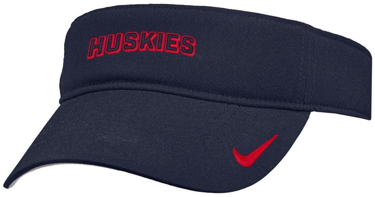Nike Uconn Huskies 2025 On-field Ace Performance Adjustable Visor Hat ...