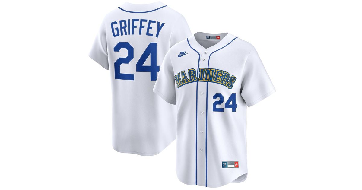Nike Ken Griffey Jr. Seattle Mariners Throwback Cooperstown Collection ...