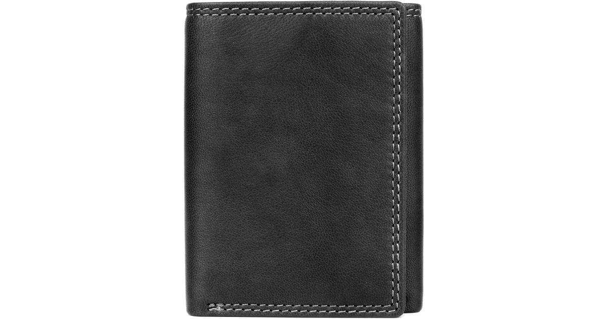 JULIA BUXTON J. Buxton Mini Hunt Three-fold Wallet in Black | Lyst