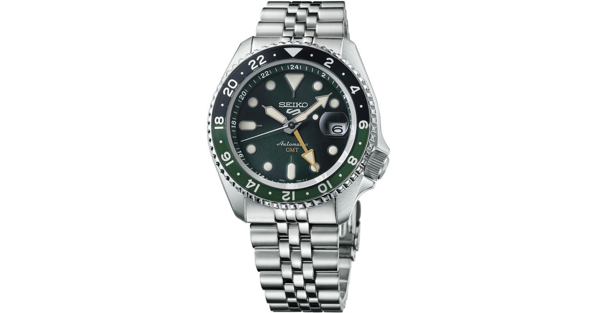 Seiko Automatic 5 Sports Stainless Steel Bracelet Watch 42.5mm Ssk035 ...