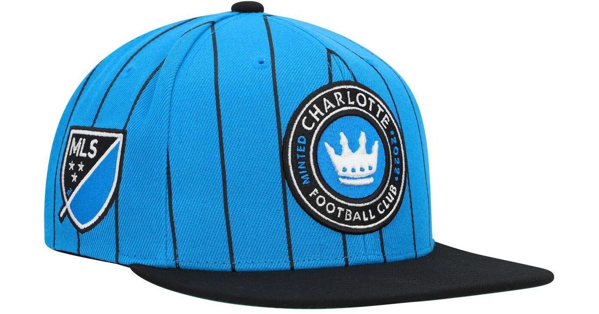Mitchell & Ness Charlotte Fc Team Pin Snapback Hat in Blue for Men | Lyst