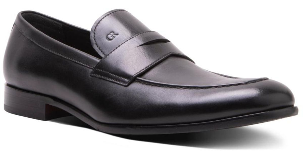 Gordon Rush Avery Dress Slip-on Penny Loafer in White for Men | Lyst