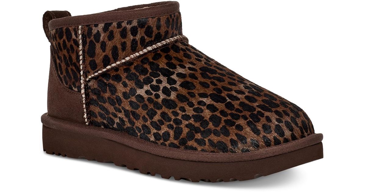 UGG Classic Ultra Mini Caspian Boots in Brown | Lyst