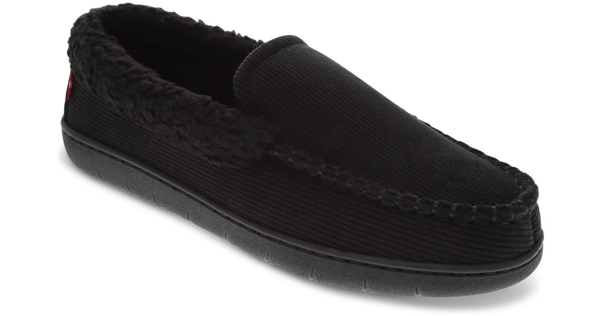 Levi's Roger Faux-sherpa Corduroy Slippers in Black for Men | Lyst