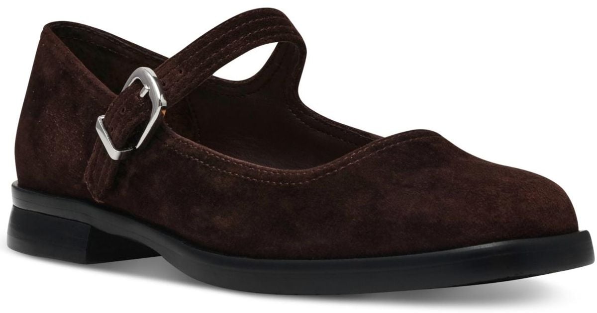 Steve Madden Delancy Mary Jane Loafer Flats in Black | Lyst