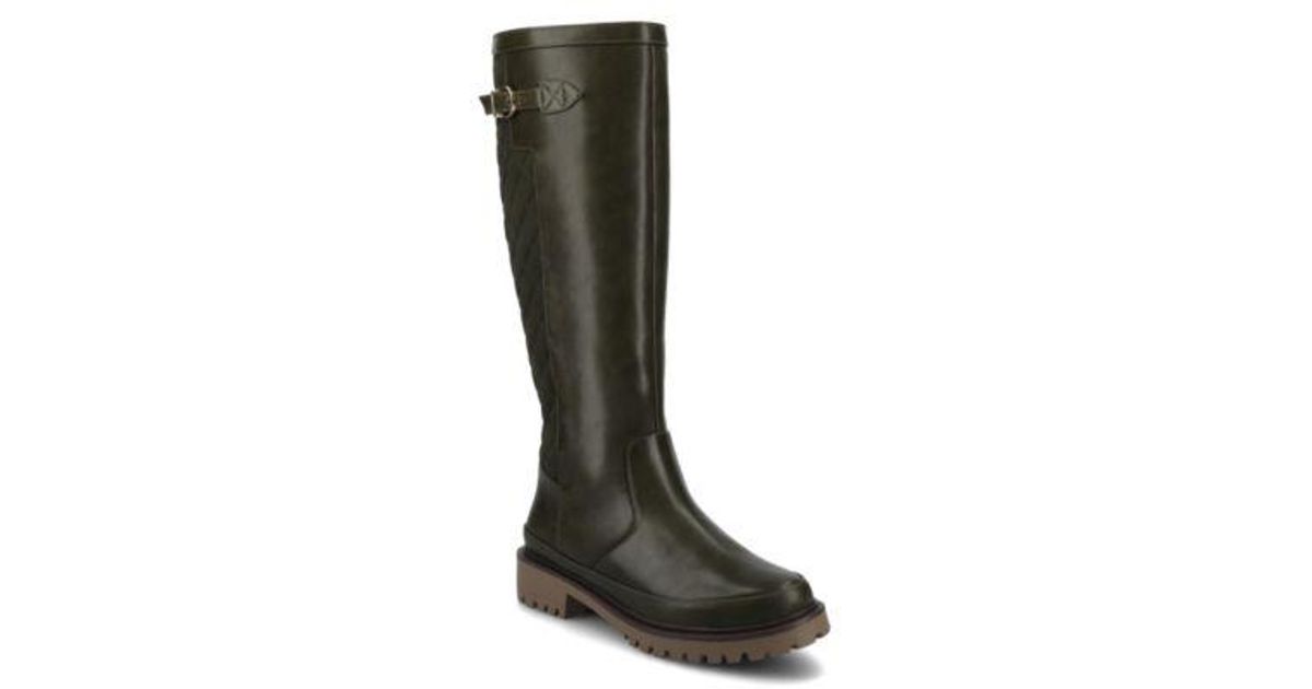 Journee Collection Zemmie Lug Sole Regular Wide Calf Knee High Boots in ...