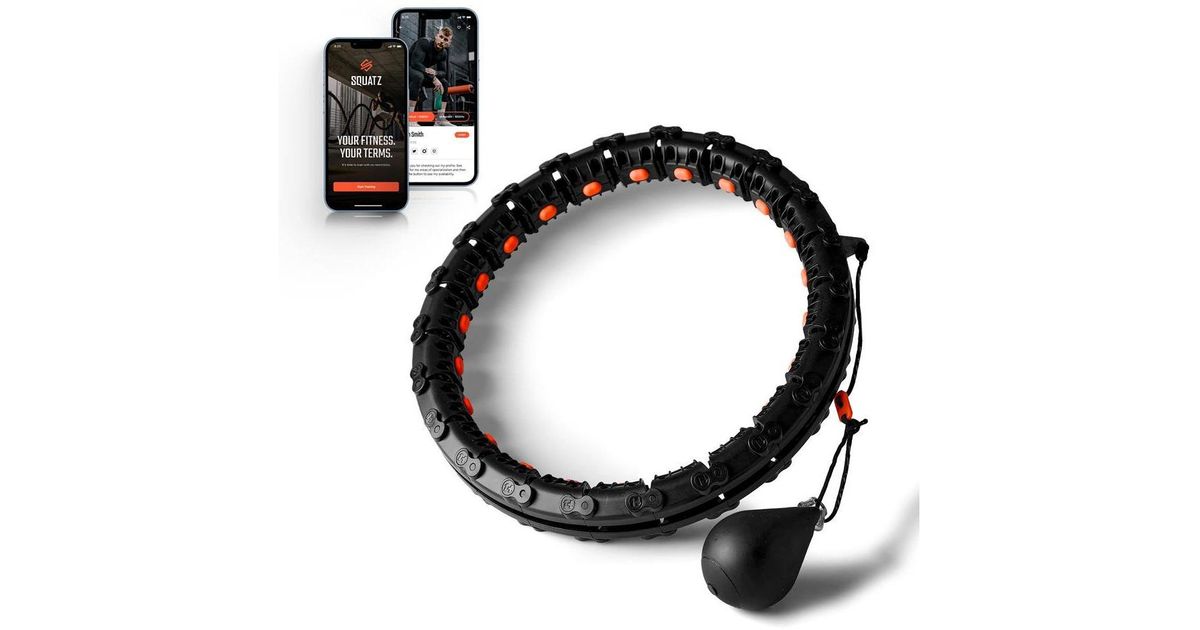 SQUATZ Detachable Smart Weighted Hola-hoop With 360-degree Auto ...