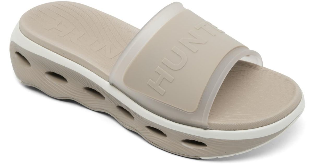 HUNTER Geneva Square-toe Slip-on Casual Sandals From Finish Line in ...