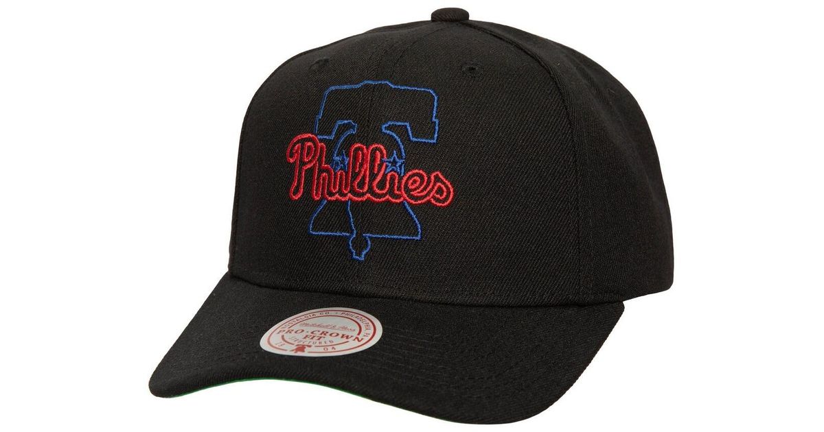 Mitchell & Ness Philadelphia Phillies Neon Logo Pro Crown Adjustable ...