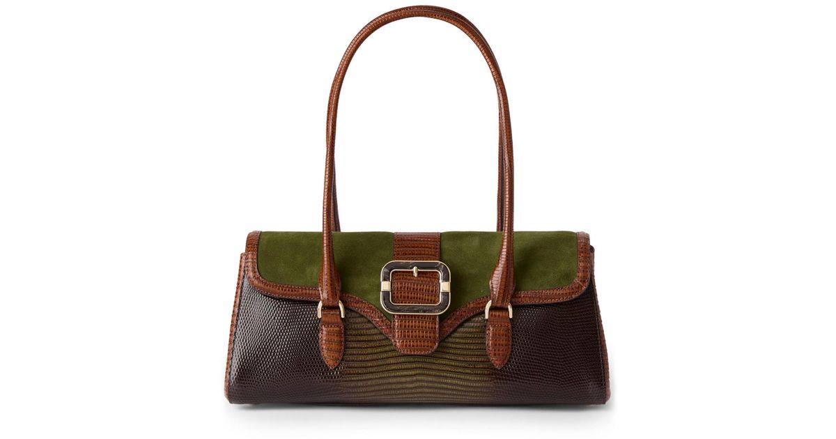Brahmin Dayan Satchel Bag in Brown | Lyst