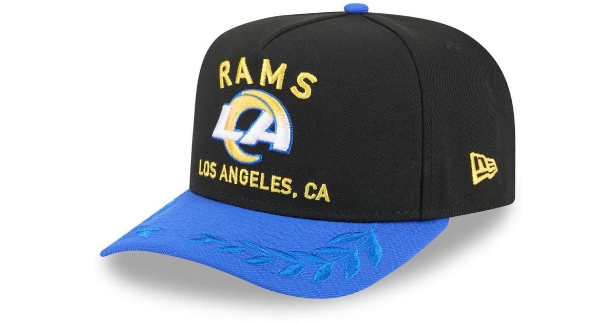 KTZ Black/royal Los Angeles Rams 2025 Nfl Draft A-frame 9fifty Snapback ...