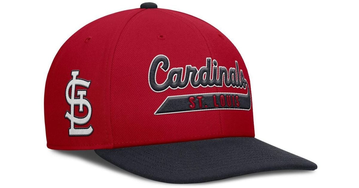 Nike Red/navy St. Louis Cardinals Pro Performance Snapback Hat for Men ...
