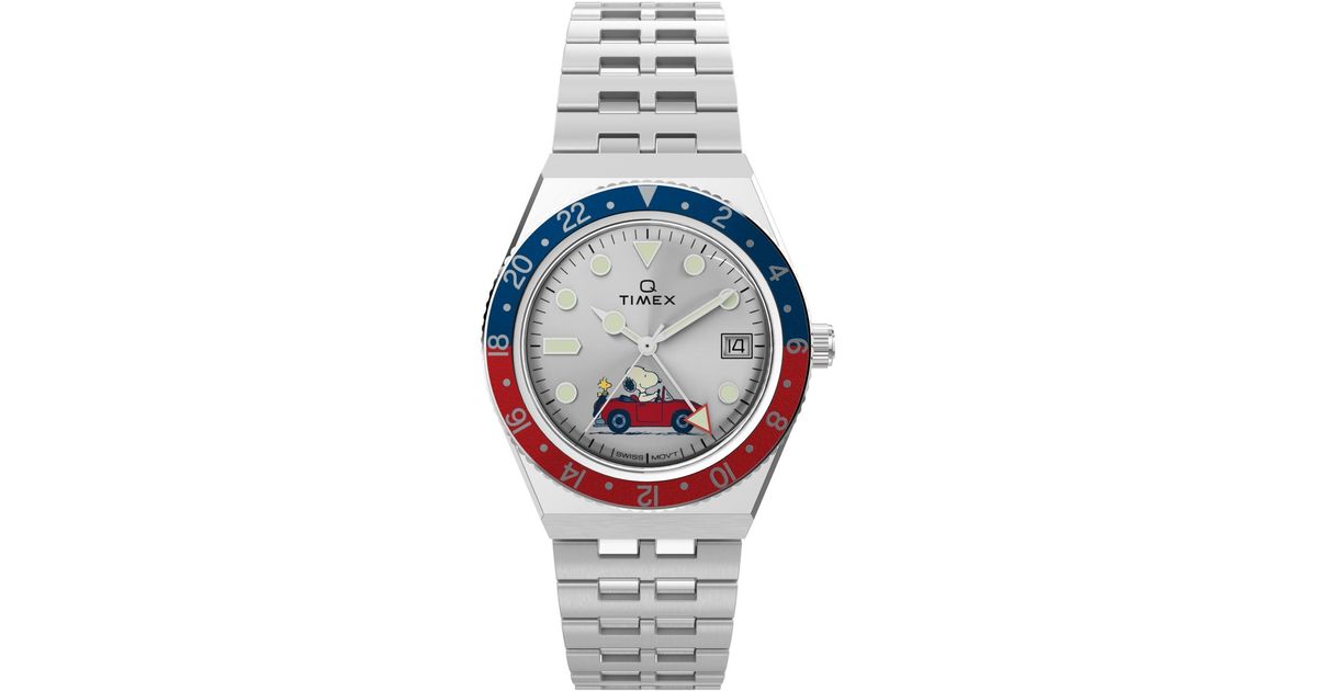 Timex Quartz Analog Stainless Steel Watch in Gray for Men | Lyst