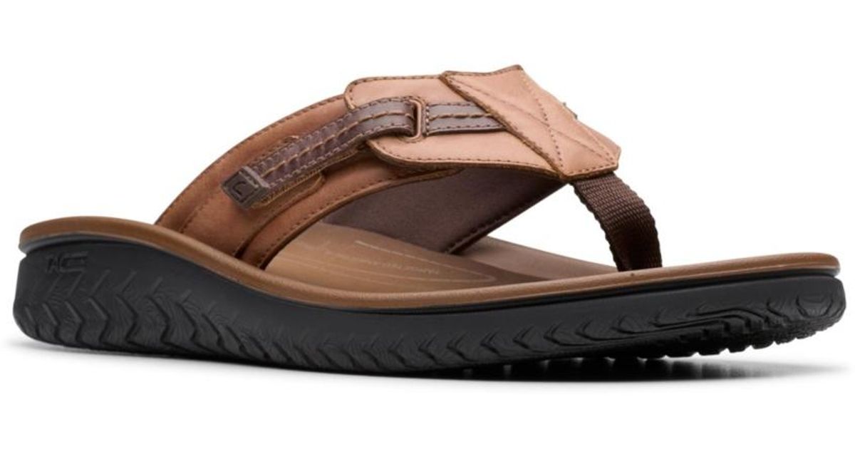 Clarks Collection Wesley Sun Sandals in Brown for Men | Lyst